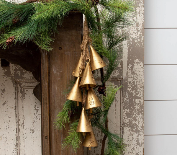 *Hand Forged Gold Tone Bells - Creating Country Decor