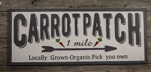 *Carrot Patch Metal Sign - Creating Country Decor